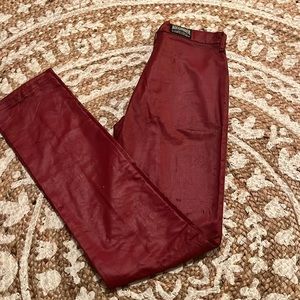Jeans | Vintage Rough Rider Red Leather Pants | Poshmark